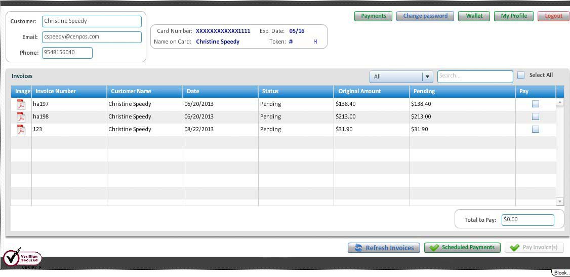 Quickbooks Card Not Present CenPOS Credit Card Processing